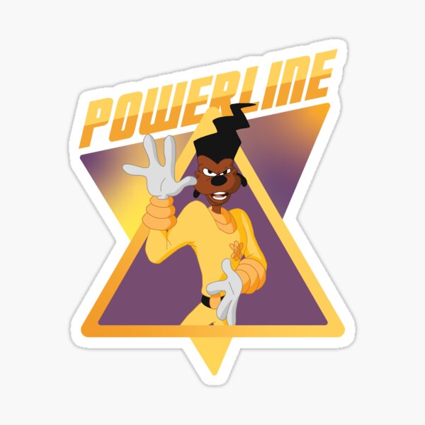 "A Goofy Movie Powerline" Sticker for Sale by caitlinaimee | Redbubble