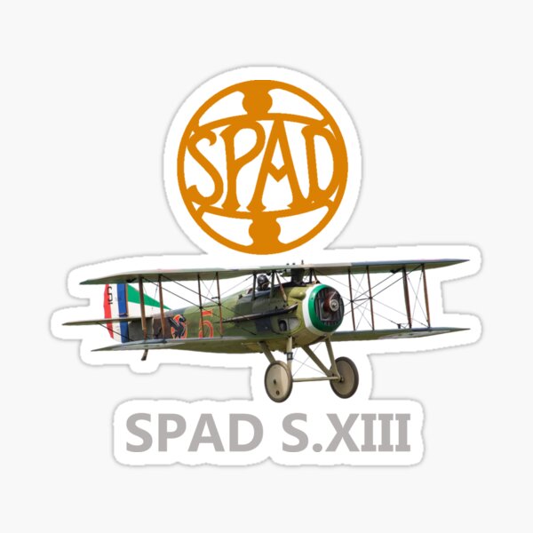 "SPAD S.XIII WW1 fighter" Sticker for Sale by Digitalfred | Redbubble