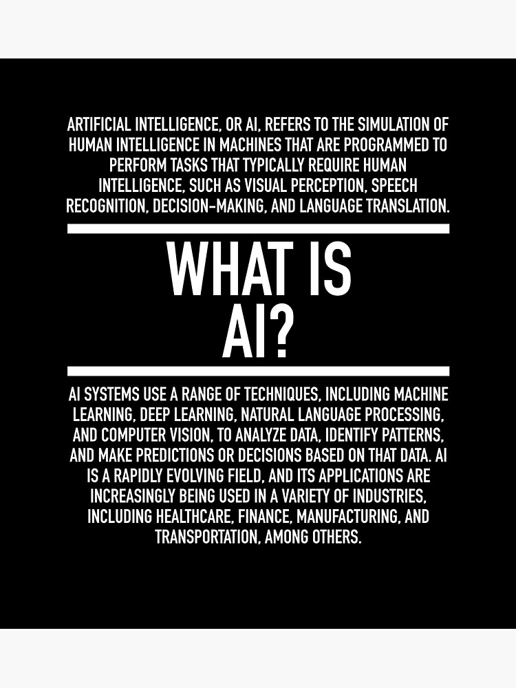 "AI Defined - Machine Learning Data Science - Artificial Intelligence Python Geek Definition ...