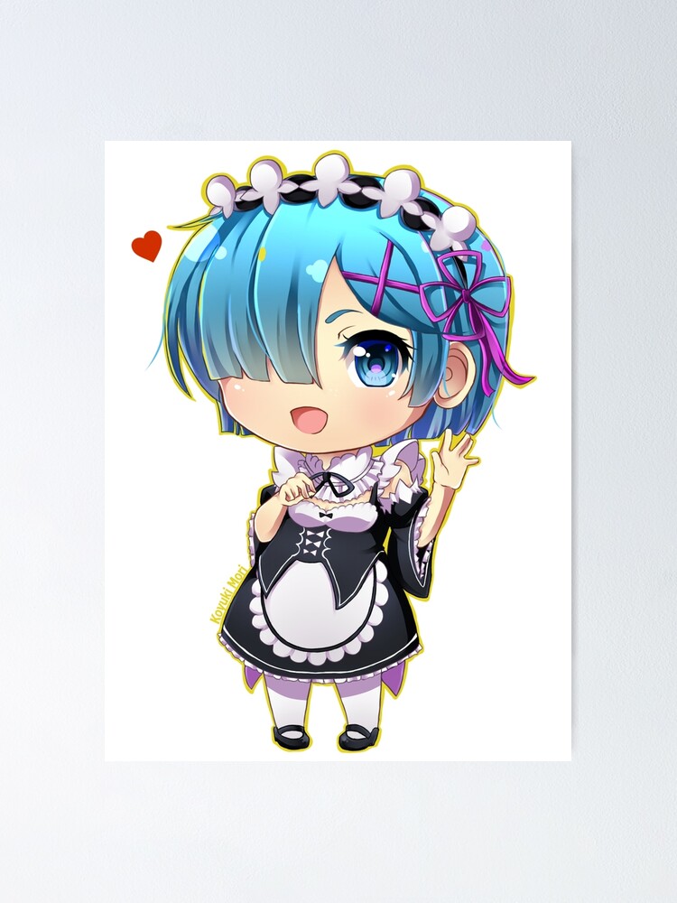 "Chibi Rem" Poster for Sale by KoyukiMori | Redbubble