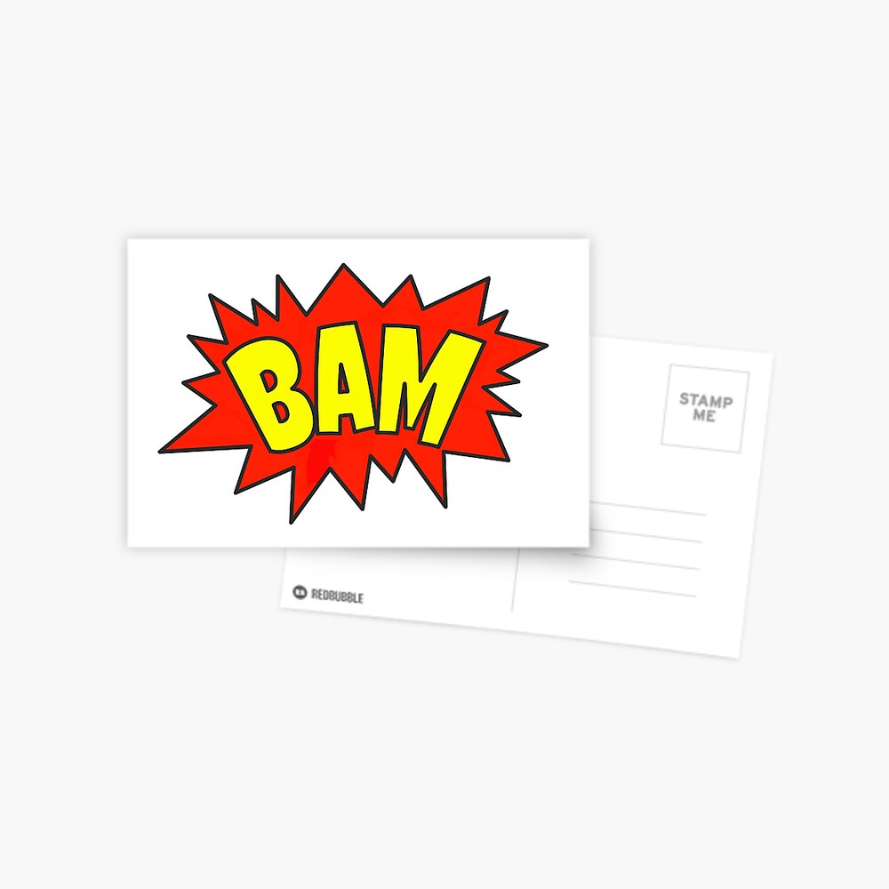 "BAM" Sticker for Sale by orb111800 | Redbubble