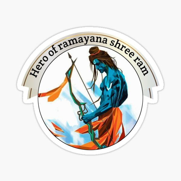 "bhagwan shree ram ji hindu god" Sticker for Sale by Menariya | Redbubble