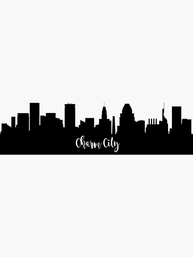 "Baltimore: Charm City " Sticker for Sale by lainade | Redbubble