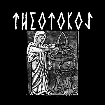 Virgin Mary Punching The Devil Metal Hardcore Punk Gothic Runes