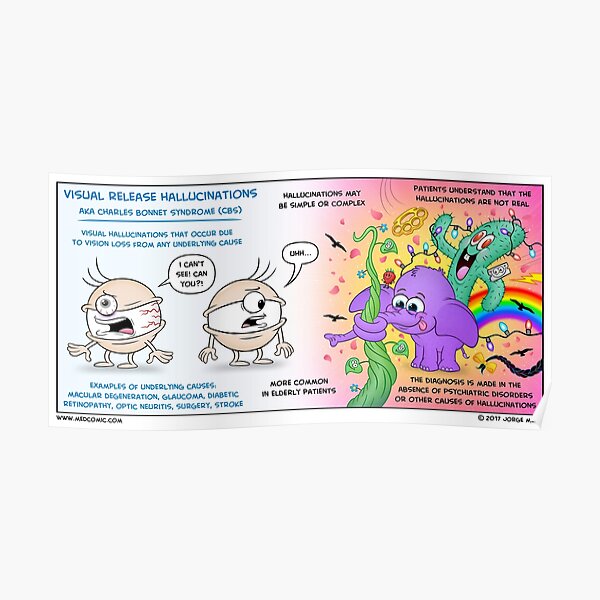 "Charles Bonnet syndrome" by Medcomic | Redbubble