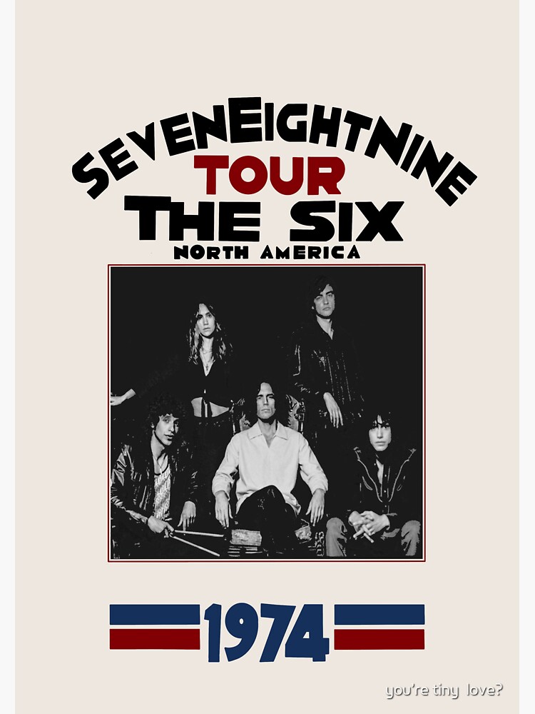 "the six seven eight nine concert poster " Sticker for Sale by you’re ...