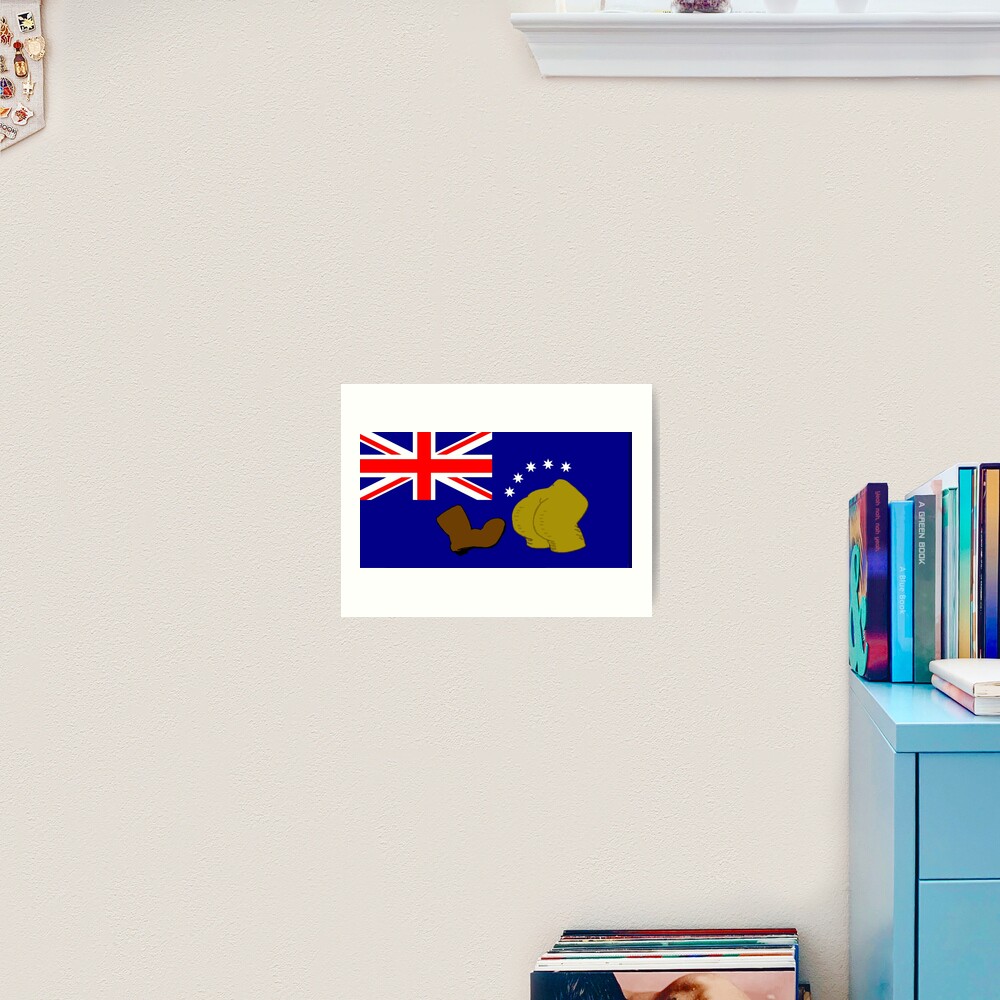 "Simpsons Australian Flag" Art Print by gamerquinn | Redbubble