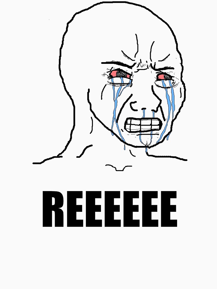 "REEEE Wojak" T-shirt for Sale by ShirtSales1 | Redbubble | wojak t ...