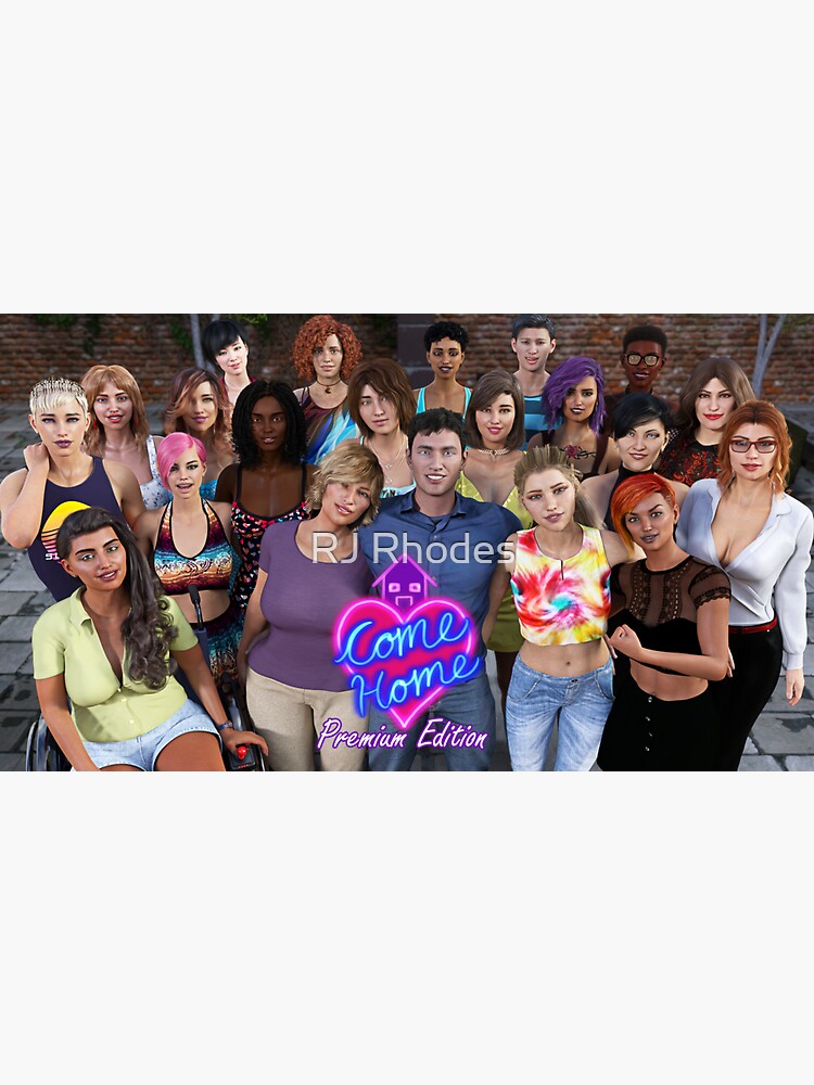 "Come Home All Characters " Sticker for Sale by RJ Rhodes | Redbubble