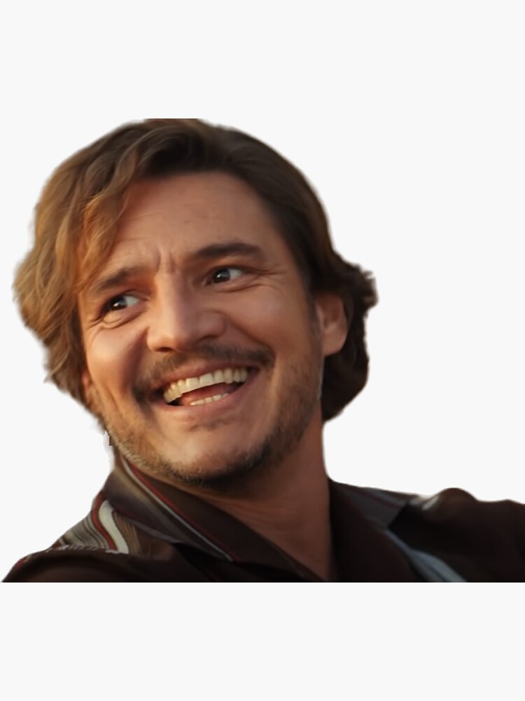 "Pedro Pascal Meme Face" Sticker for Sale by CupricDesignCo | Redbubble