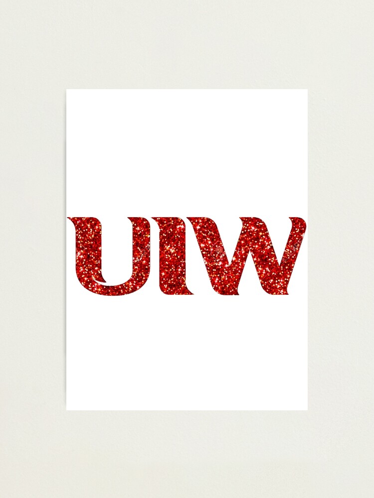 "UIW Glitter Logo" Photographic Print for Sale by analisaaaxo | Redbubble