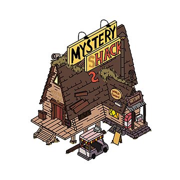 "The Mystery Shack" Sticker for Sale by DigitalRedesign | Redbubble