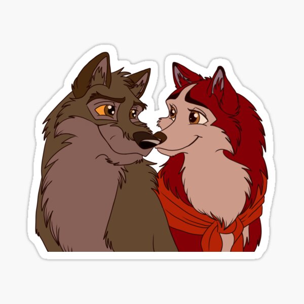 "Balto and Jenna" Sticker for Sale by Petitemarchande | Redbubble