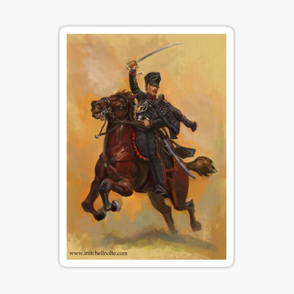 "von Lützows Freikorps Hussar 1813" Sticker for Sale by buechnerstod ...