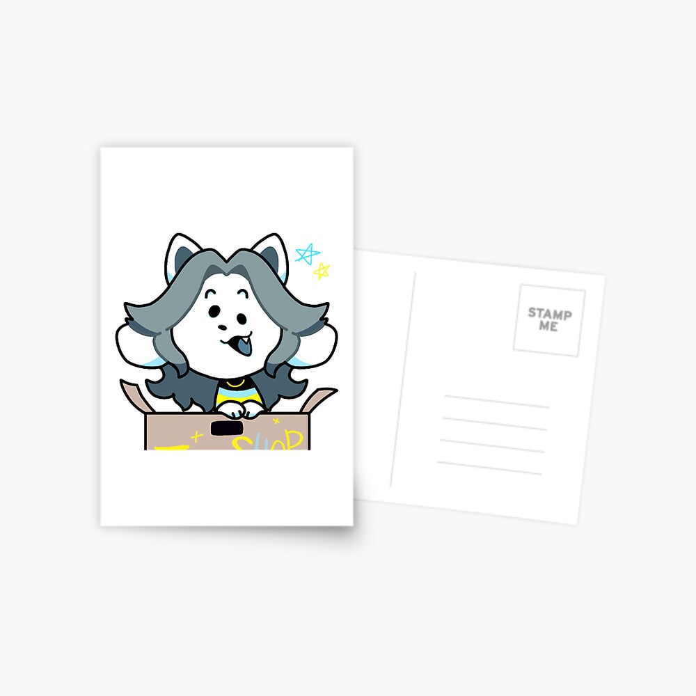 "Temmie!!!!!!!" Sticker for Sale by flowerkidlove | Redbubble