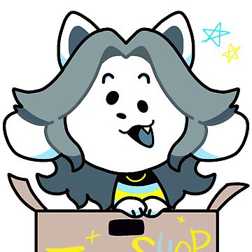 "Temmie!!!!!!!" Sticker for Sale by flowerkidlove | Redbubble