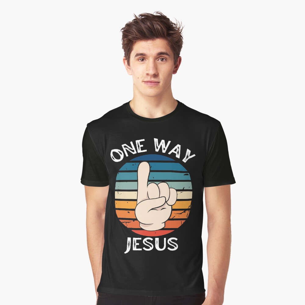 "One Way Jesus Revolution Finger Up " Poster for Sale by BeansHotTees ...