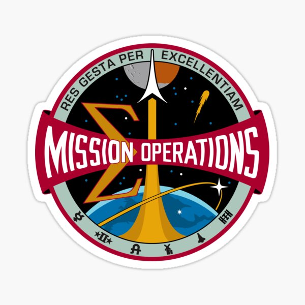 "NASA Mission Operations" Sticker for Sale by ThreeTrees | Redbubble