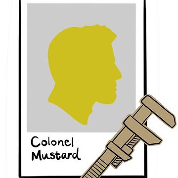 "Colonel Mustard " Sticker for Sale by brynbeams | Redbubble