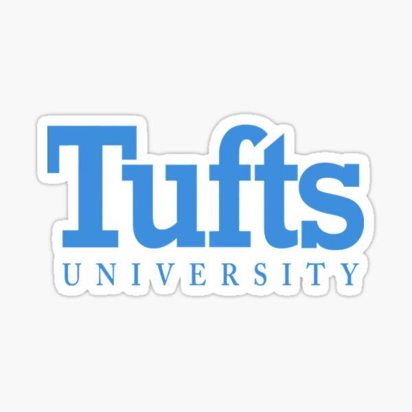 "Tufts University " Sticker for Sale by Riley-Todd | Redbubble