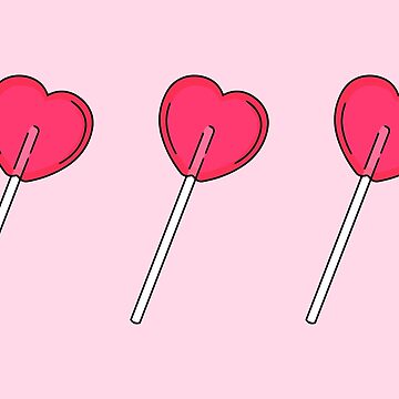 "Heart shaped lolly " Sticker for Sale by Mindy Bubble | Redbubble