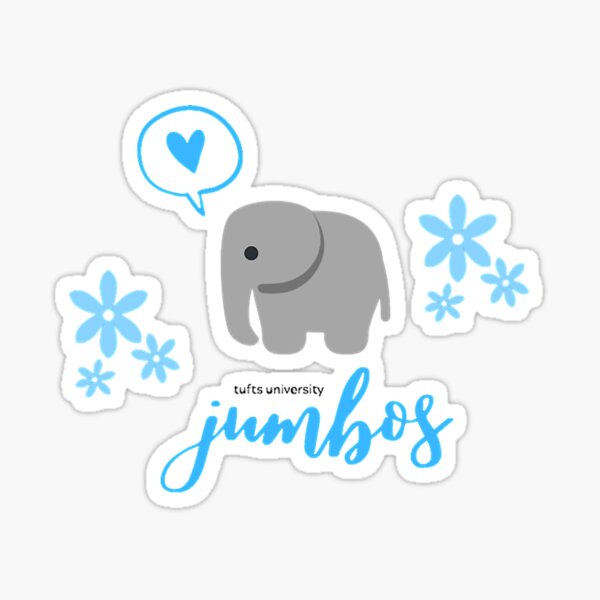 "Tufts University Jumbos Floral " Sticker for Sale by Riley-Todd ...