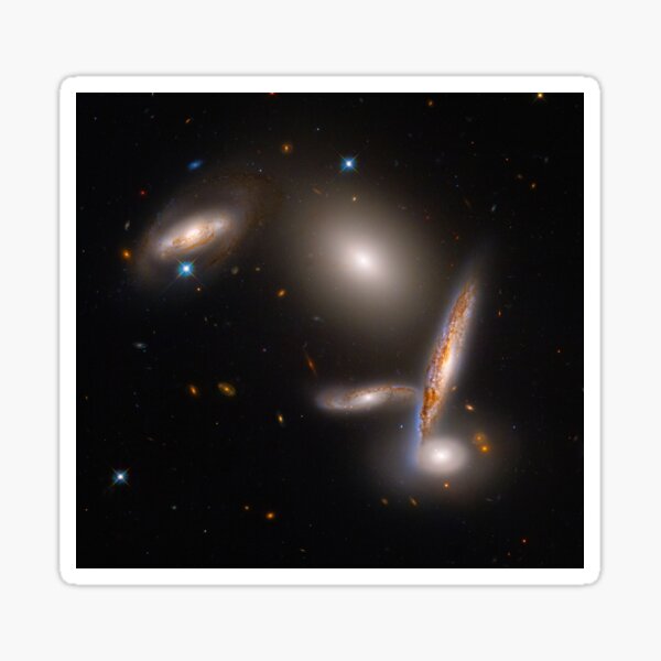 "Hubble Space Telescope Hickson Compact Group (Hubble/HST)" Sticker for ...