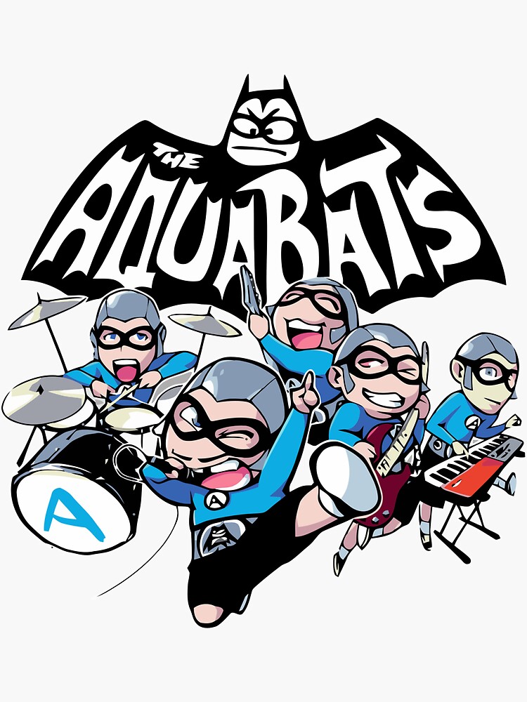 "Aquabats" Sticker for Sale by Nakirdala | Redbubble
