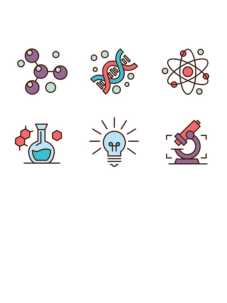 "Science Circle Icons Vector" Poster for Sale by nabla | Redbubble