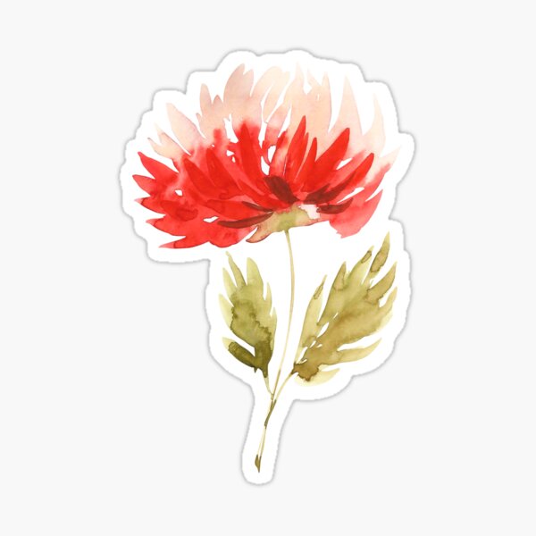 "Aster flower" Sticker by Asetrova | Redbubble