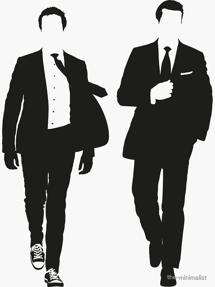"Suits" Sticker for Sale by Marco Ferruzzi | Redbubble