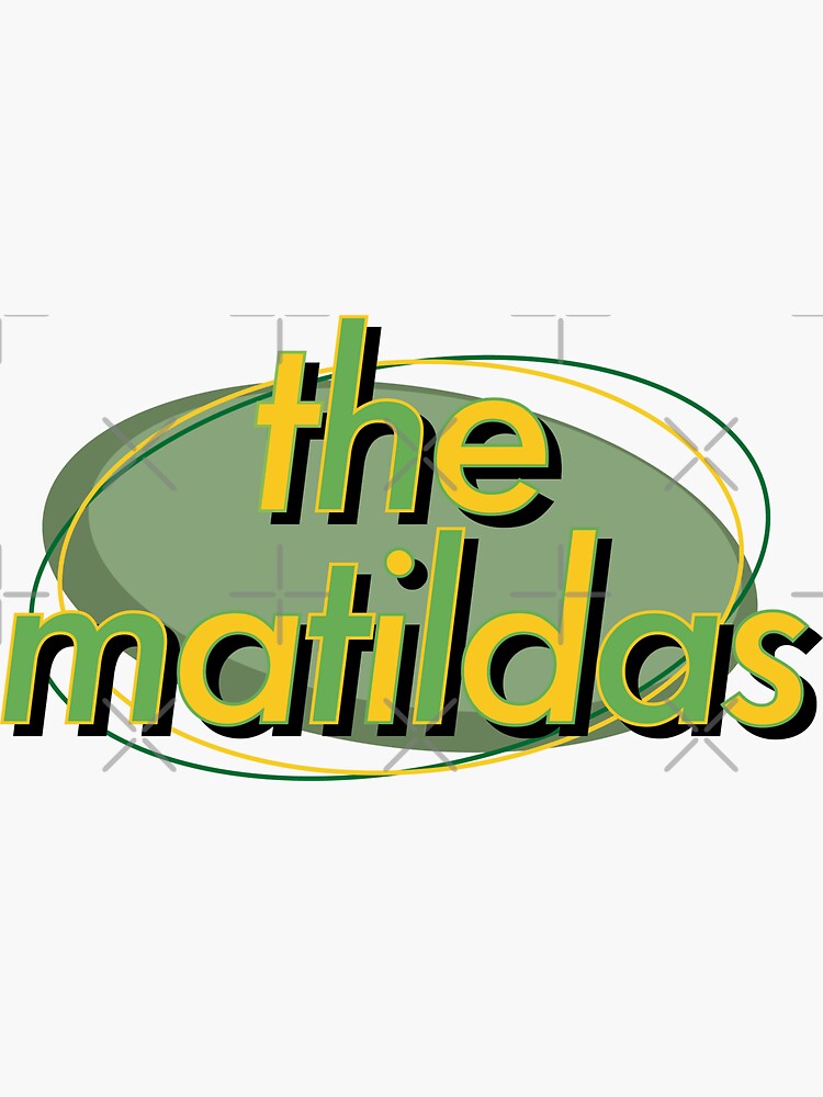 "matildas retro style logo" Sticker for Sale by l-j-sturdee | Redbubble
