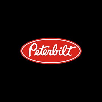 "red peterbilt" Sticker for Sale by mountaindinos | Redbubble