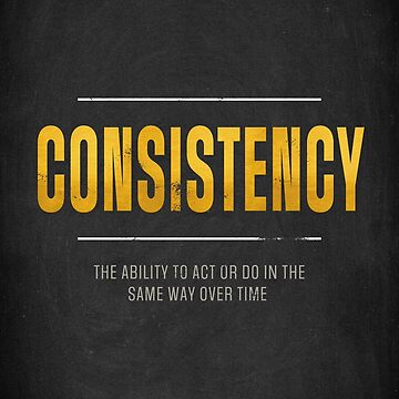"Consistency Motivation" Sticker for Sale by My-Digital-Mind | Redbubble