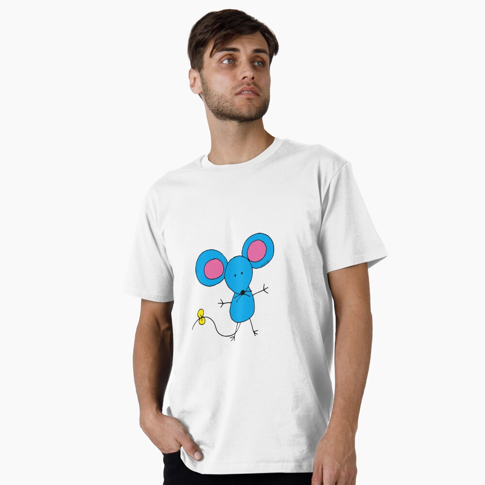 "funny blue mouse" Sticker for Sale by CuteCartoon | Redbubble