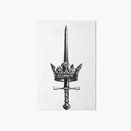 "Sword and the Crown " Art Board Print for Sale by nomadicartist ...