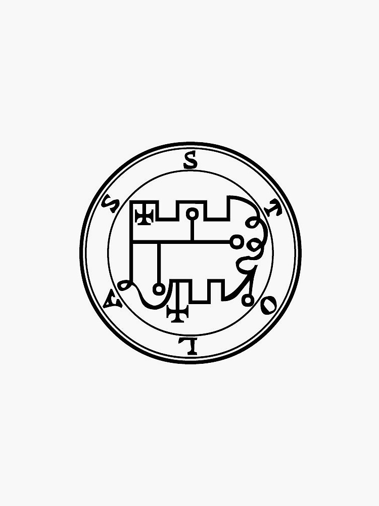 "Stolas Sigil Goetia" Sticker for Sale by undaememe | Redbubble