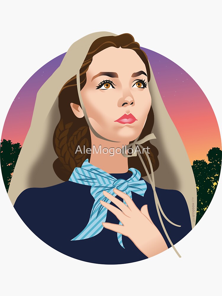 "Song of Bernadette" Sticker for Sale by AleMogolloArt | Redbubble