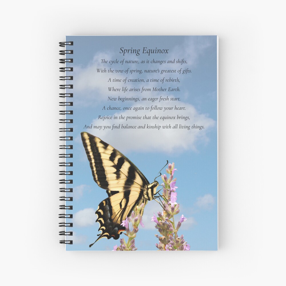 "Spring Equinox Blessing Poem with Swallowtail and Bloom Beautiful ...