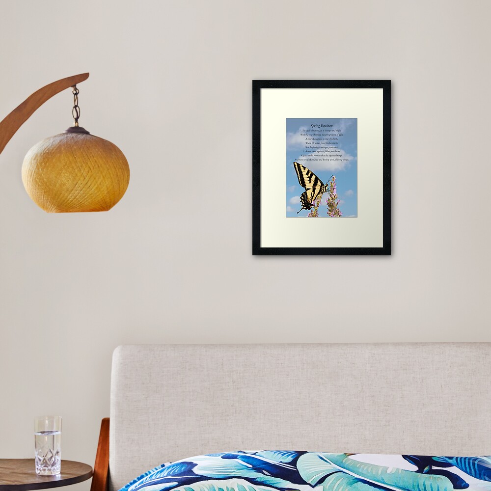 "Spring Equinox Blessing Poem with Swallowtail and Bloom Beautiful ...