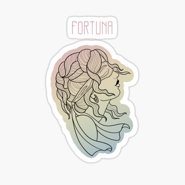 "Fortuna" Sticker for Sale by Blacklinesw9 | Redbubble