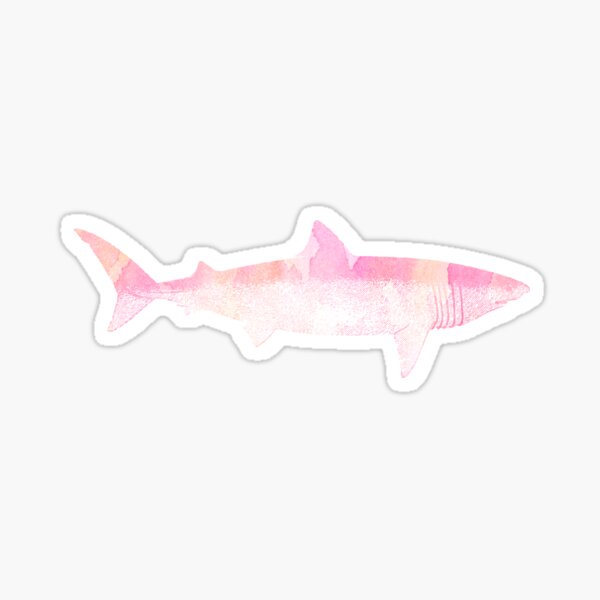 "Pink shark" Sticker for Sale by Pinkgamechick | Redbubble