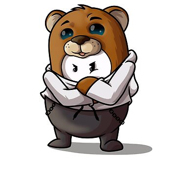 Pegatina con la obra «Rubius con Skin de Oso de Minecraft» de AlfredR ...