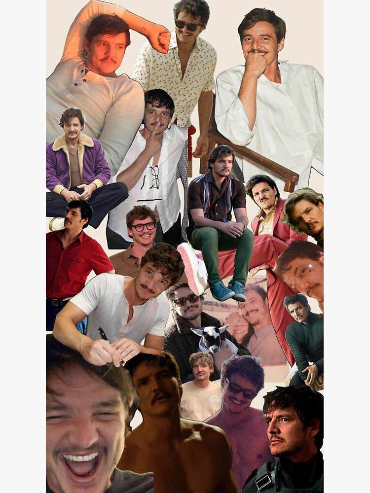 "Collage de photos de Pedro Pascal " Poster for Sale by ROMYART2022 ...