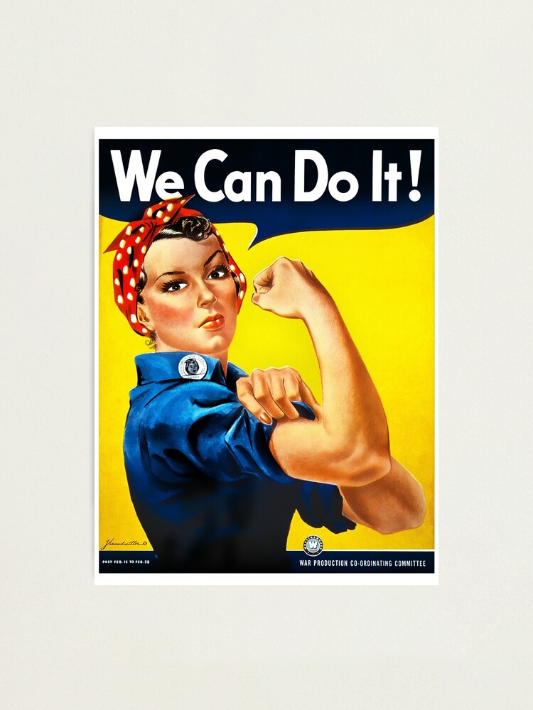 "Rosie the Riveter - US World War II Propaganda Poster" Photographic ...