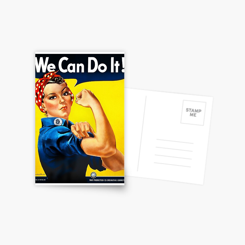 "Rosie the Riveter - US World War II Propaganda Poster" Postcard for ...