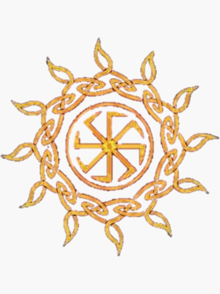 "Slavic simbol kolovrat,sunce" Sticker for Sale by Nebojsa89 | Redbubble