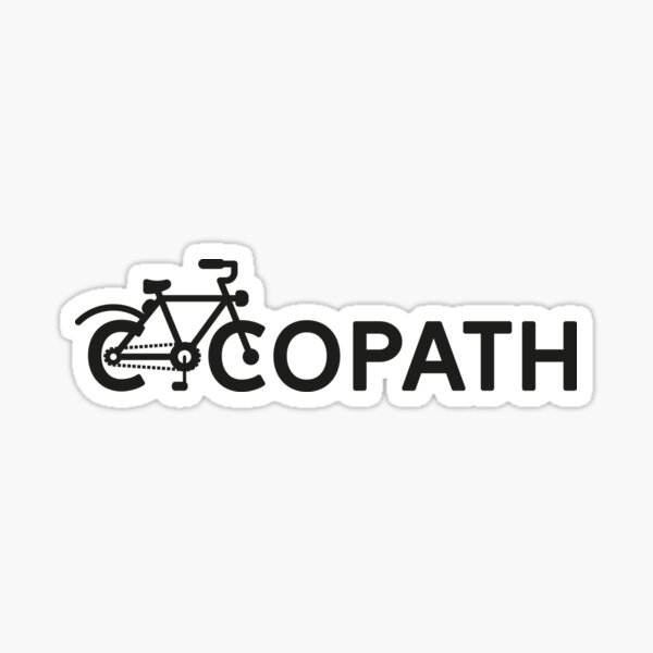 "Cycopath - Funny Bike Cycling Bicycle Cyclist" Sticker for Sale by ...