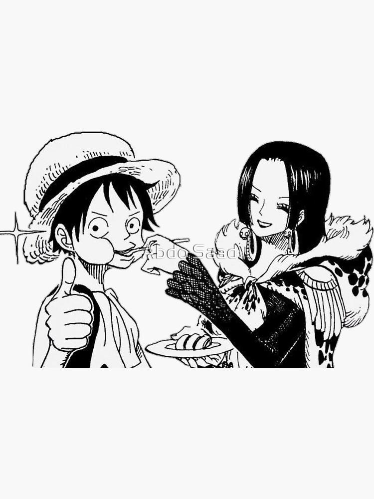Boa Hancock And Luffy Sticker For Sale By Sssd22 Redbubble