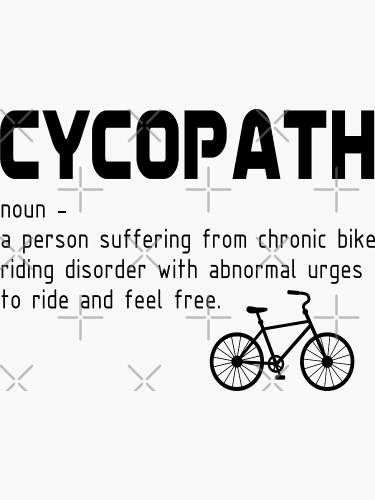 "Cycopath Definition" Sticker for Sale by drakouv | Redbubble